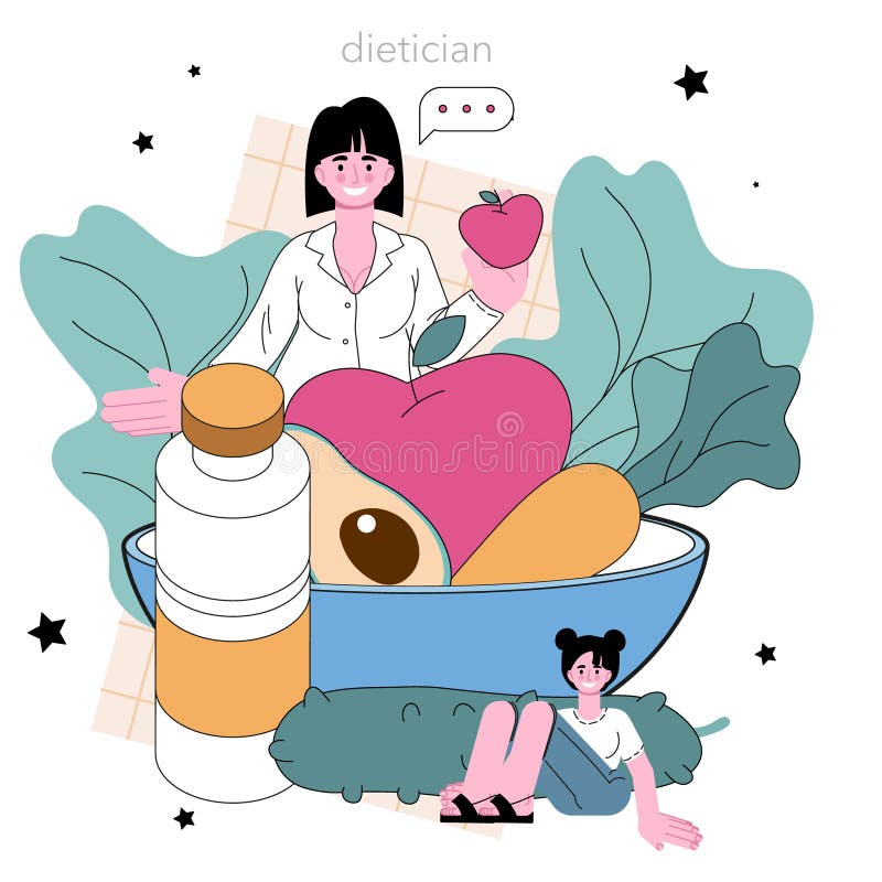 Nutritionist Concept. Nutrition Therapy with Healthy Food and Physical ...