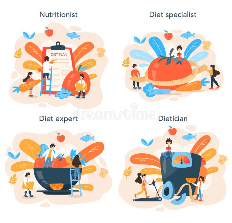 Nutritionist Dietician Diet Stock Illustrations – 1,062 Nutritionist ...
