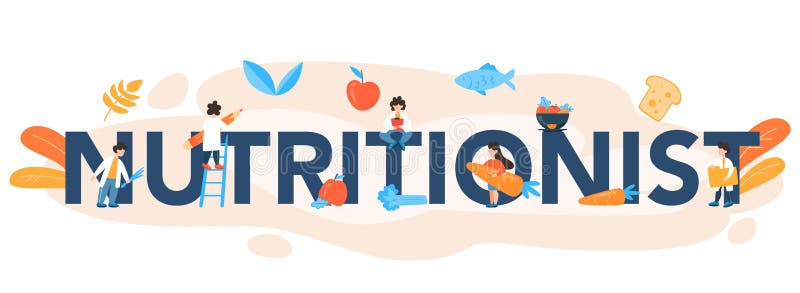 Diet Typographic Header. Nutrition Therapy with Healthy Food and ...