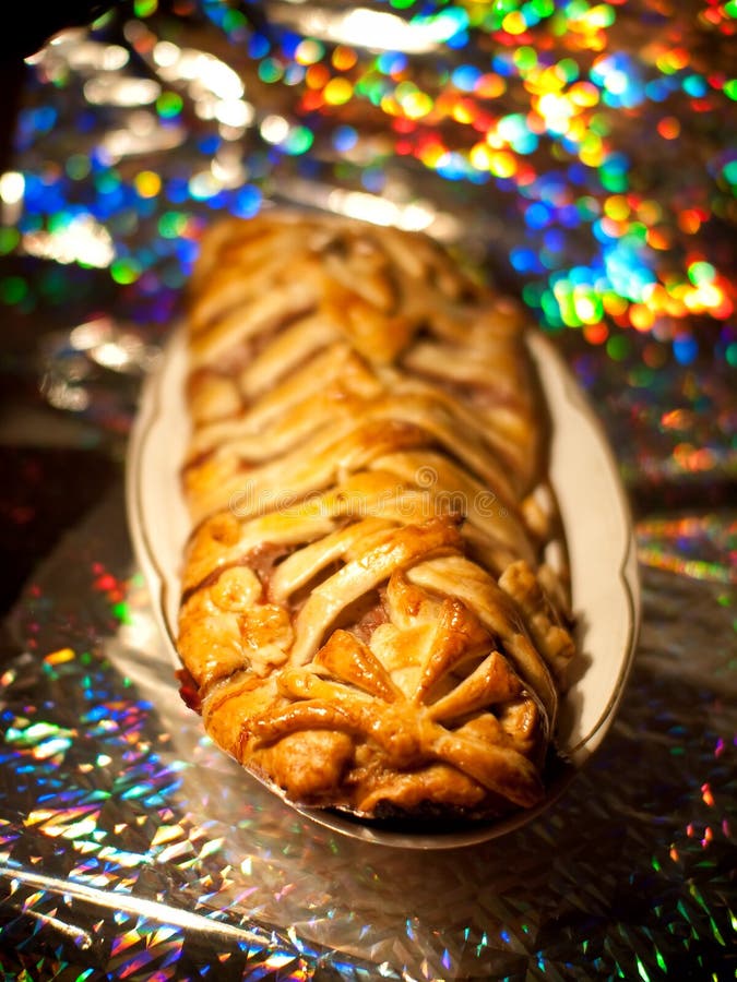 Nutritious Baked Grilled Pie with Fresh Meat Stock Image - Image of ...