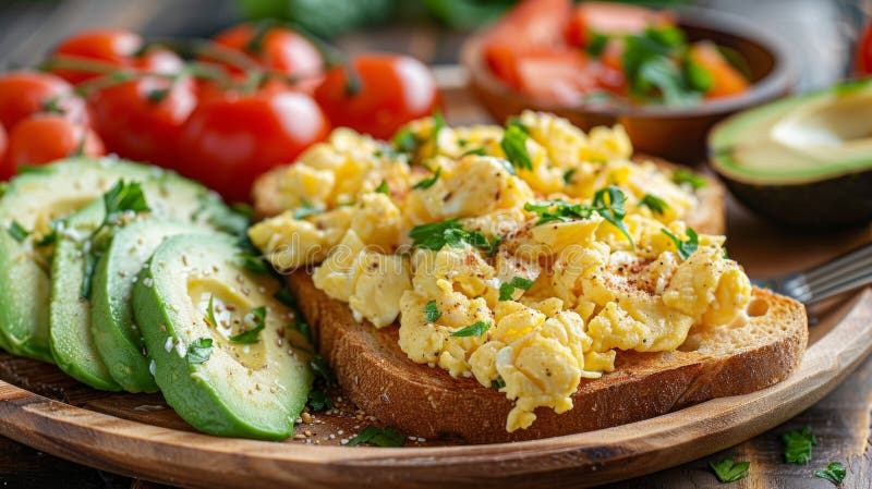 Nutritious Breakfast Options, Assorted Nutritious Breakfast Items on a ...