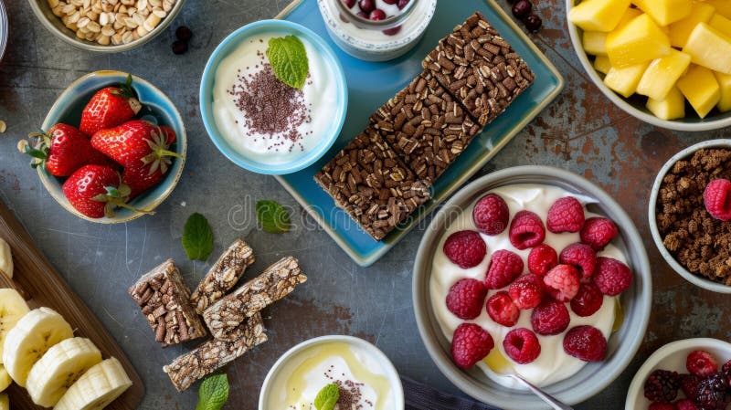 A Nutritious Breakfast Spread Featuring Buckwheat Breakfast Bars ...