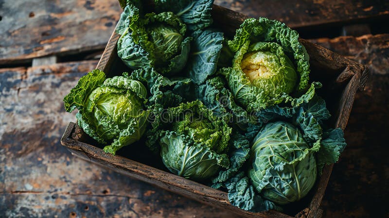 Nutritious Cabbage ripe stock illustration. Illustration of food ...