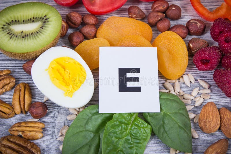 Nutritious Food As Source Natural Vitamin E and Minerals. Healthy ...