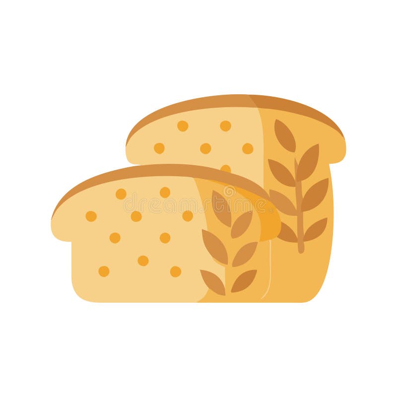 Nutritious Multigrain Bread Icon Stock Illustration - Illustration of ...