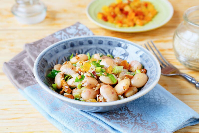 Nutritious Side Dish with Beans Stock Image - Image of lentil, nuts ...