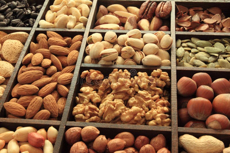 Nut types stock image. Image of assorted, choice, pecan - 22246463