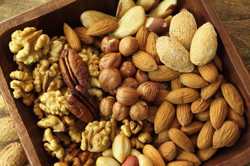 Nuts stock image. Image of walnut, chestnut, selection - 22351907