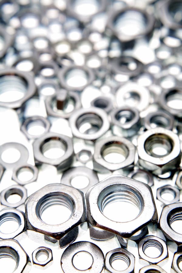 Nuts stock image. Image of closeup, threads, industry - 4225537