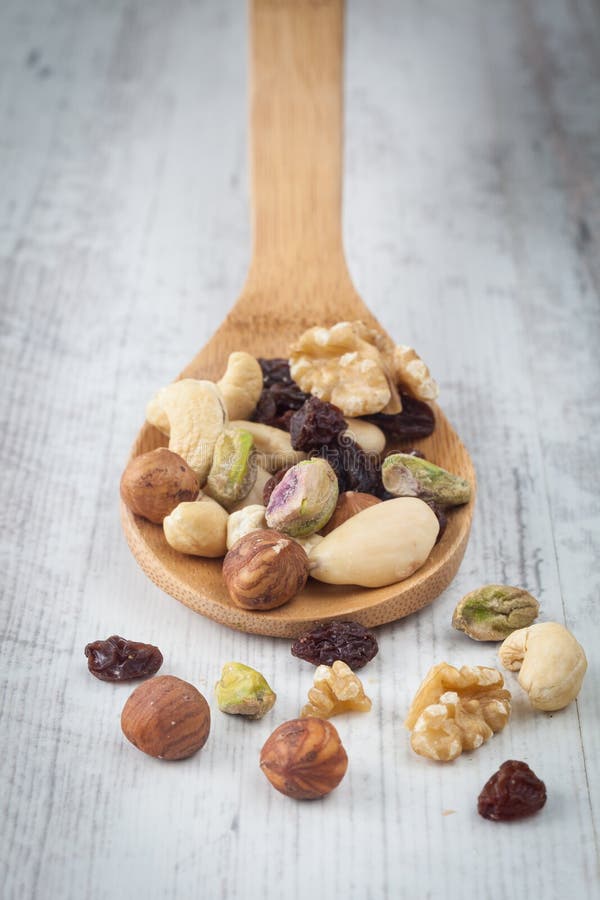 Nuts assortment stock image. Image of spoon, nuts, appetizer - 27505737