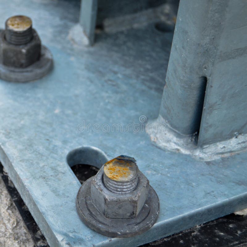 Nuts and Bolt on Concrete Floor Stock Photo - Image of commercial ...