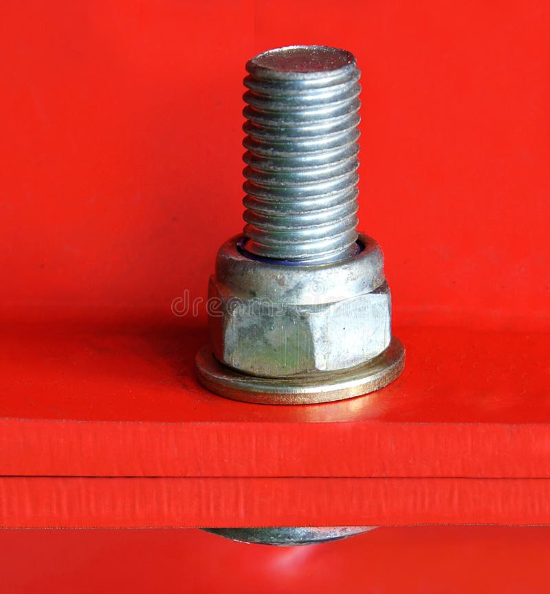 Nuts and bolt stock image. Image of shiny, macro, iron - 91465799