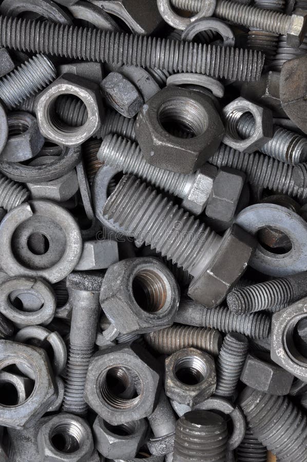Nuts and bolts stock photo. Image of element, bolt, machine - 24438224