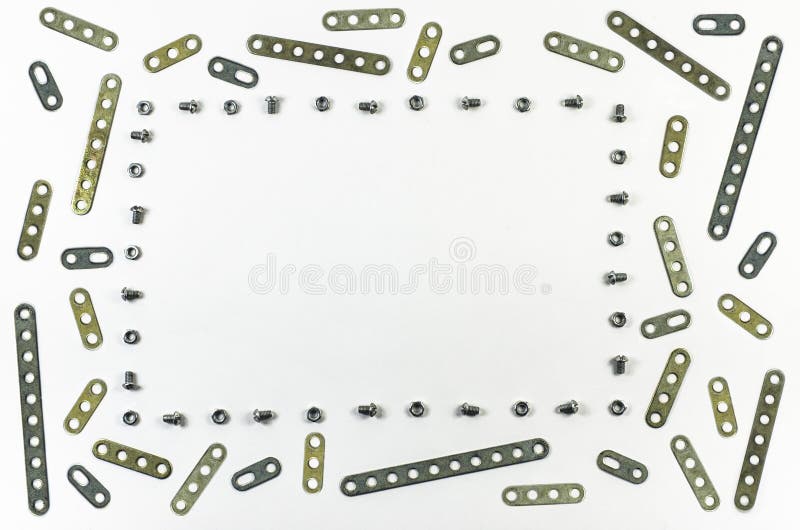 Nuts and bolts frame stock photo. Image of details, rusty - 39364624