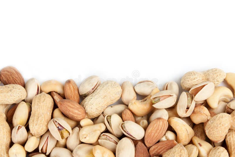 Peanuts border stock image. Image of texture, food, nutshell - 36036611