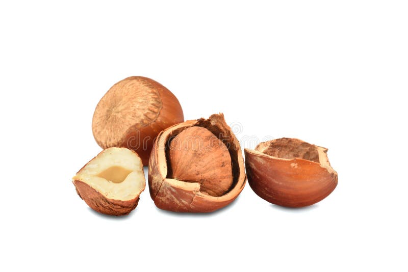 Nuts Closed Up Isolated on White Stock Photo - Image of nutrition ...