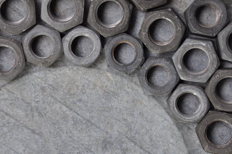 Nuts components stock image. Image of machinery, closeup - 24388079