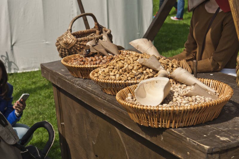 Nuts stock photo. Image of market, stall, dessert, snack - 71504056