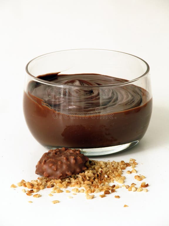 Nuts and cream. stock photo. Image of chocolate, freshness - 24684270