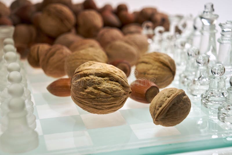 Nuts Improve Brain Efficiency Visualization - Chess, Chessboard with ...