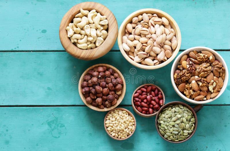 Nuts Mix for a Healthy Eating Stock Image - Image of food, vegetarian ...