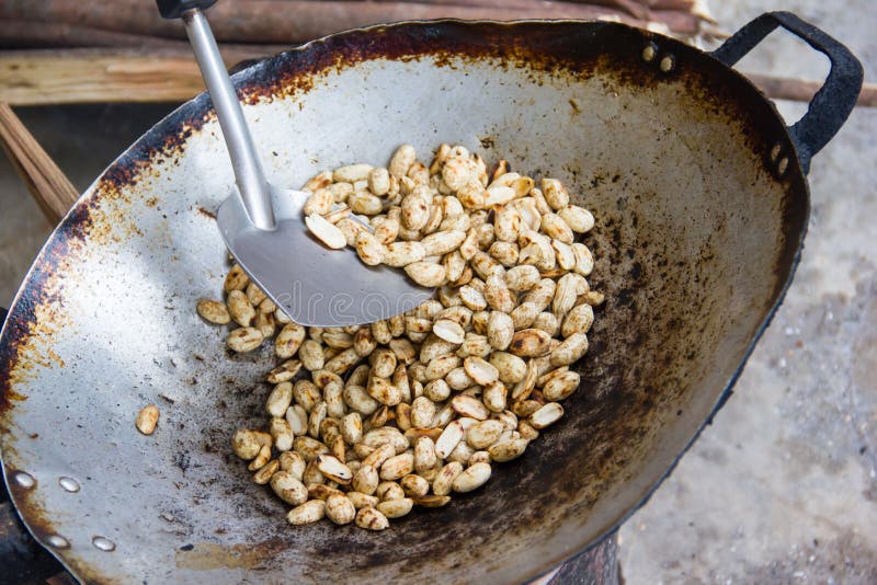 Nuts on pan stock photo. Image of peel, heap, brown, healthy - 50332544