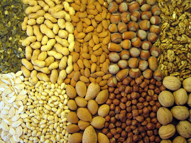 Nuts pattern stock photo. Image of ingredient, almond - 37024374