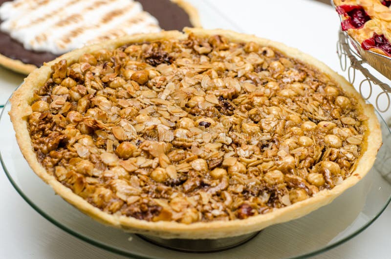 Nuts pie stock photo. Image of walnuts, cuisine, sweet - 32753988