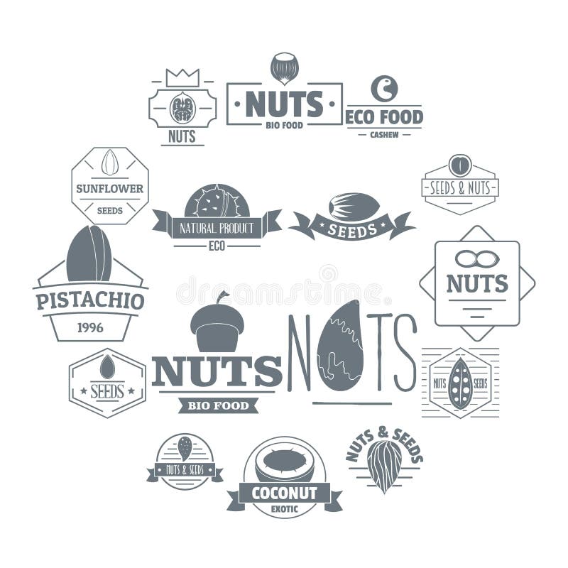 Nuts Seeds Logo Icons Set, Simple Style Stock Vector - Illustration of ... Nuts Seeds Logo Icons Set, Simple Style Stock Vector - Illustration of ...