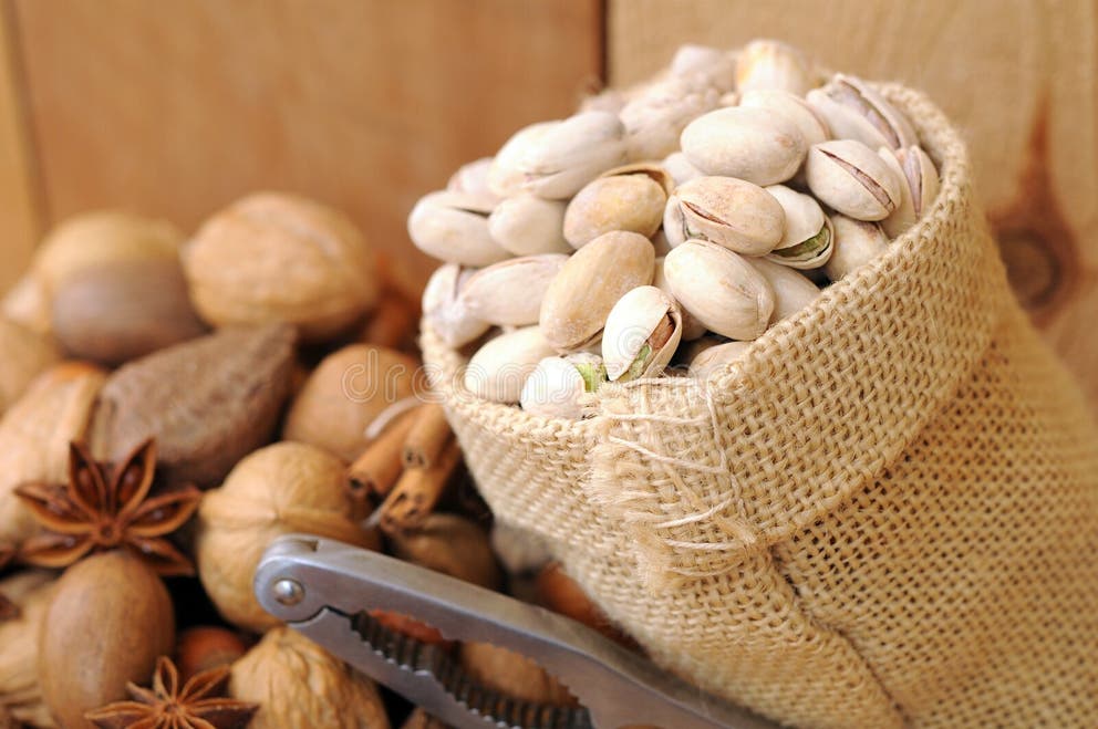 Nuts in shells stock photo. Image of nutshells, pistachio - 29605128