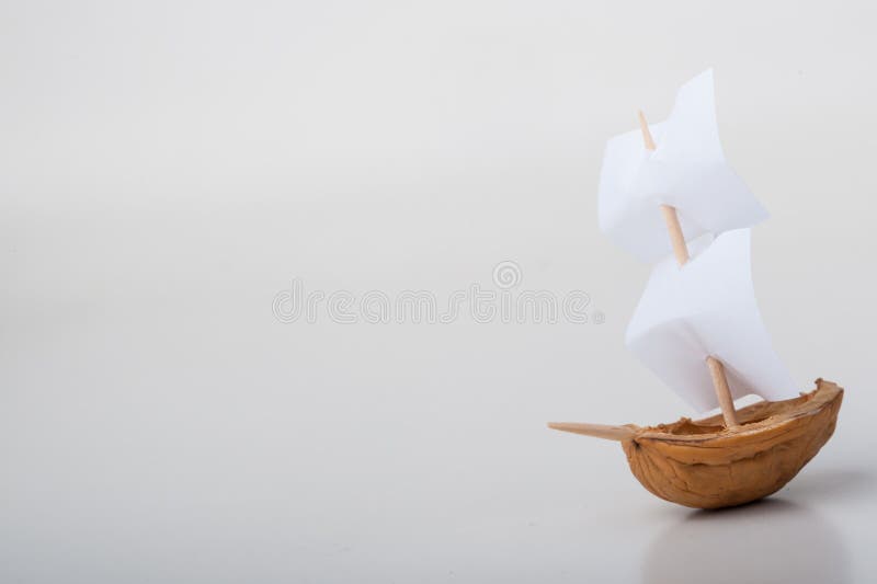 A nutshell boat stock photo. Image of health, nature - 108319368