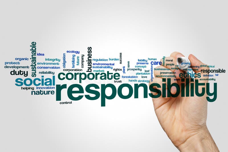 Nuvem Da Palavra Da Responsabilidade Foto de Stock - Imagem de ...