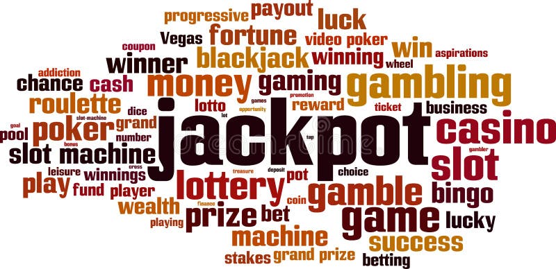 Nuvem Da Palavra Do Jackpot Ilustração do Vetor - Ilustração de ...