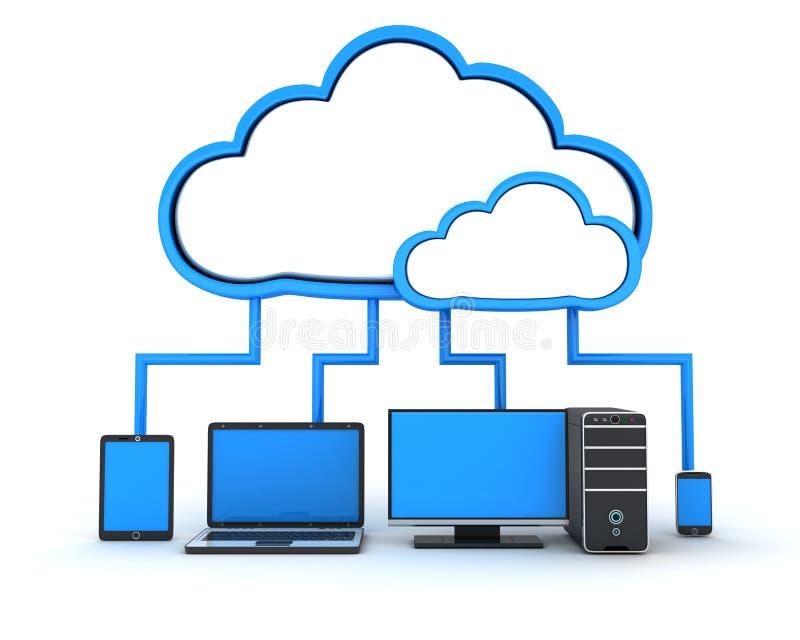 Nuvem Do Internet, Conceito Ilustração Stock - Ilustração de internet ...