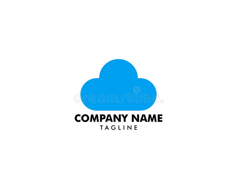 Nuvem Logo Design ilustração do vetor. Ilustração de download - 143428871