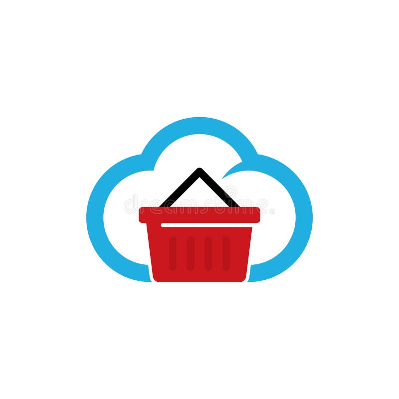 Nuvem Logo Icon Design Da Loja Ilustração do Vetor - Ilustração de ...