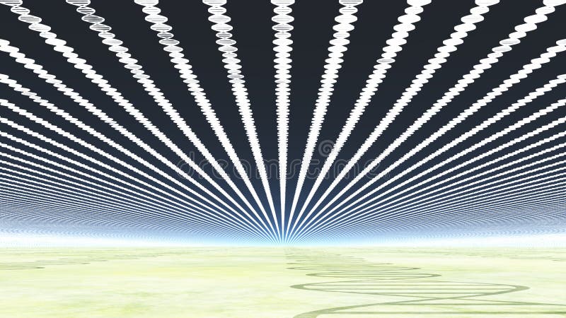 Nuvens surreais ilustração stock. Ilustração de grama - 84818350