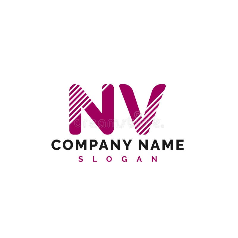 NV Letter Logo Design. NV Letter Logo Vector Illustration - Vector ...