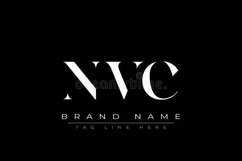 NVC Abstract Letter Logo Design Stock Vector - Illustration of sign ...