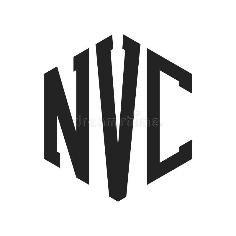 NVC Logo Design. Initial Letter NVC Monogram Logo Using Hexagon Shape ...