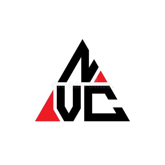 NVC Triangle Letter Logo Design with Triangle Shape. NVC Triangle Logo ...
