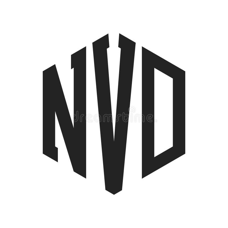 NVD Logo Design. Initial Letter NVD Monogram Logo Using Hexagon Shape ...