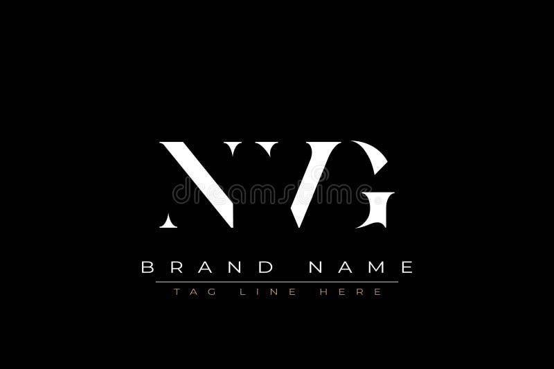 NVG Abstract Letter Logo Design Stock Vector - Illustration of business ...