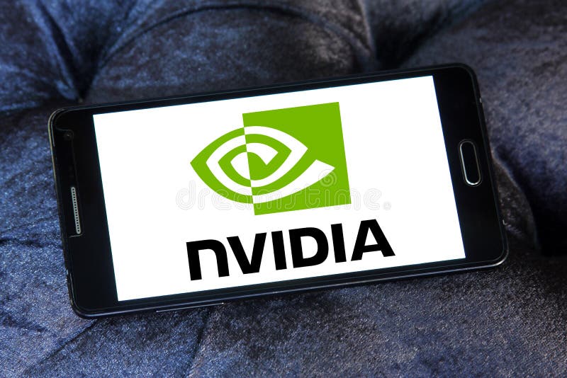 Nvidia logo editorial photography. Image of media, signs - 76975372
