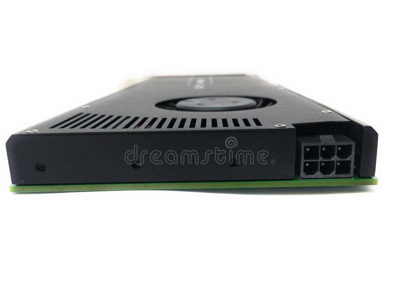 NVIDIA Quadro NVS Professional Graphics Card Isolated on White ...