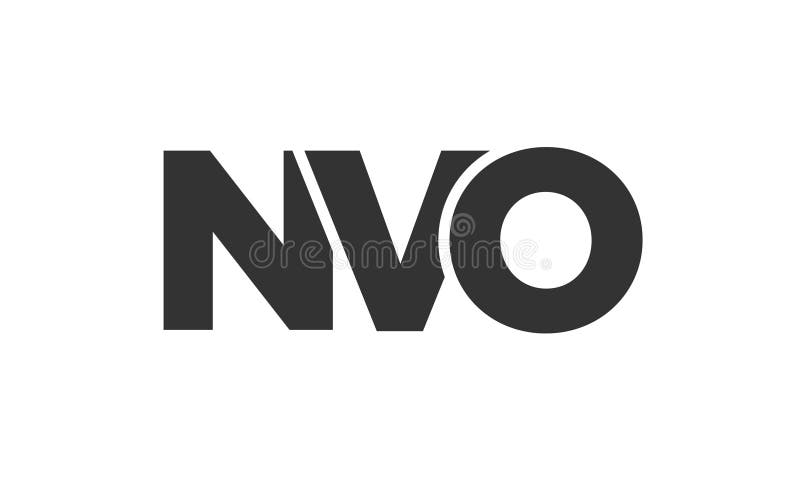 NVO Logo Design Template with Strong and Modern Bold Text. Initial ...
