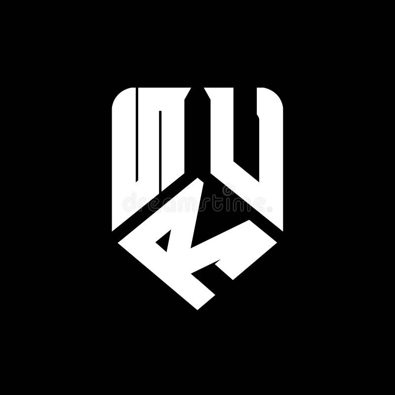 NVR Abstract Monogram Shield Logo Design on White Background. Stock ...