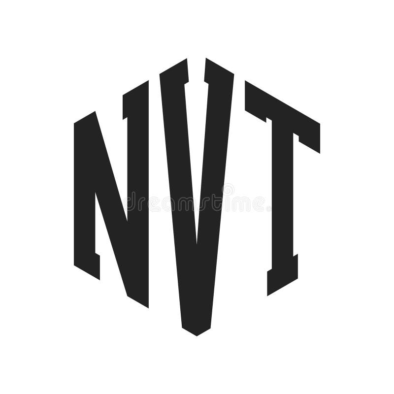 NVT Logo Design. Initial Letter NVT Monogram Logo Using Hexagon Shape ...
