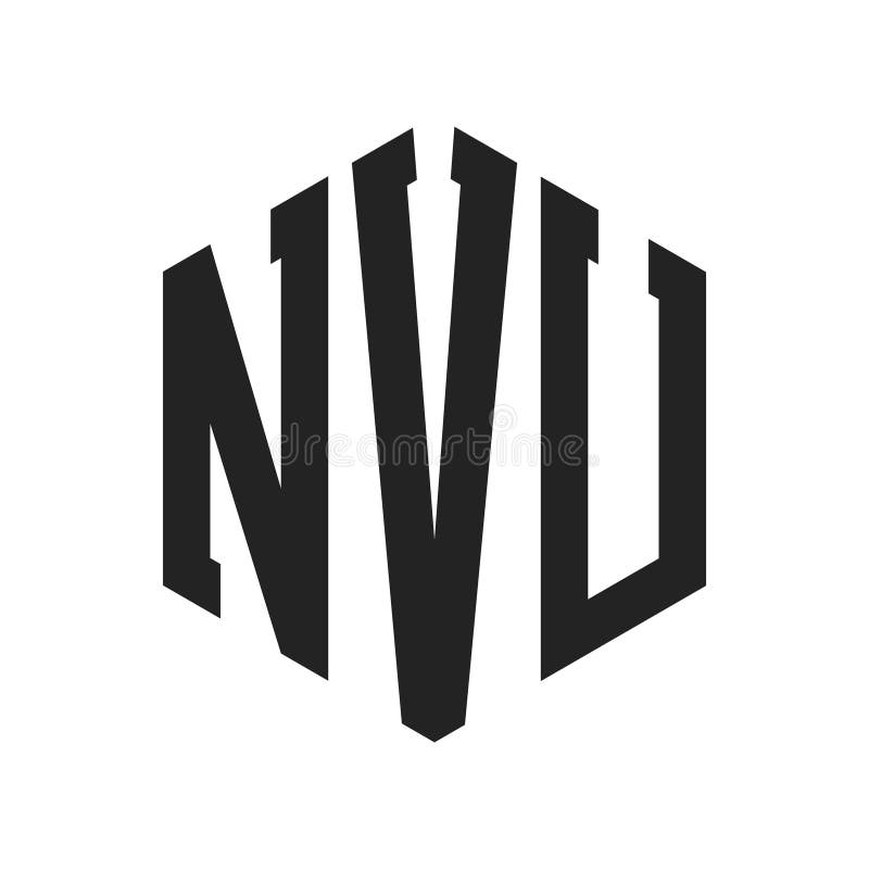 NVU Logo Design. Initial Letter NVU Monogram Logo Using Hexagon Shape ...