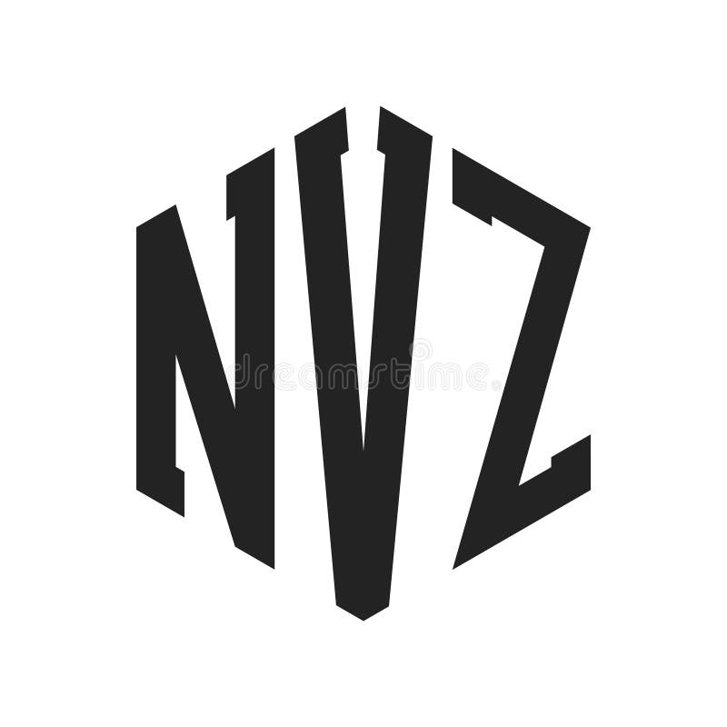 NVZ Logo Design. Initial Letter NVZ Monogram Logo Using Hexagon Shape ...